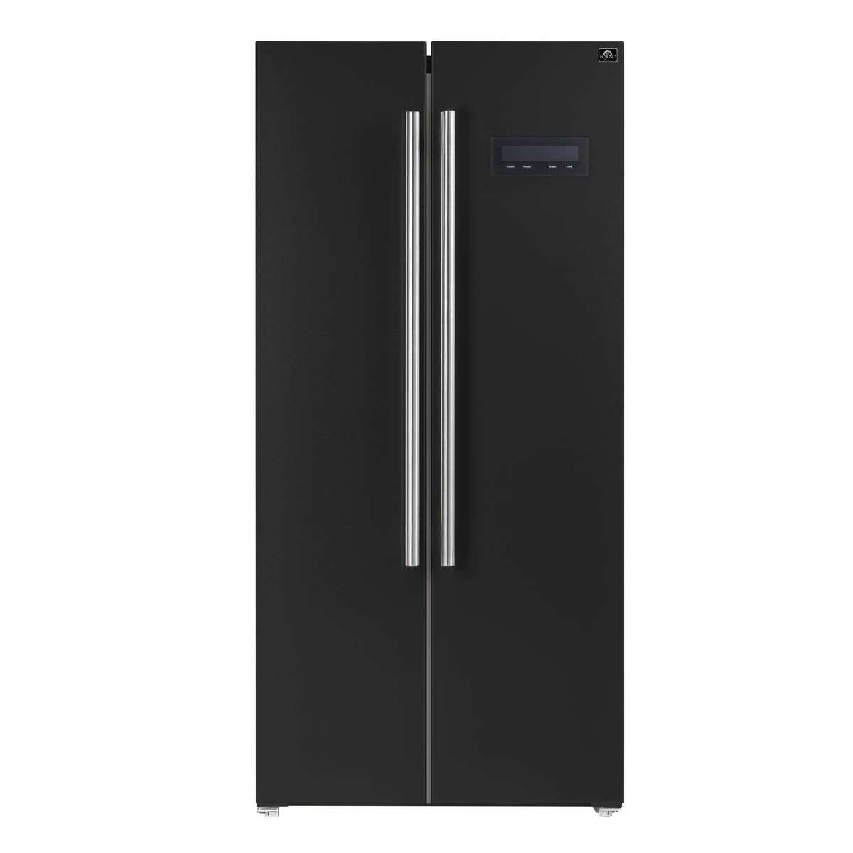 Forno Espresso 33" 15.6 cu. ft. Refrigerator in Black with Silver Hand ...