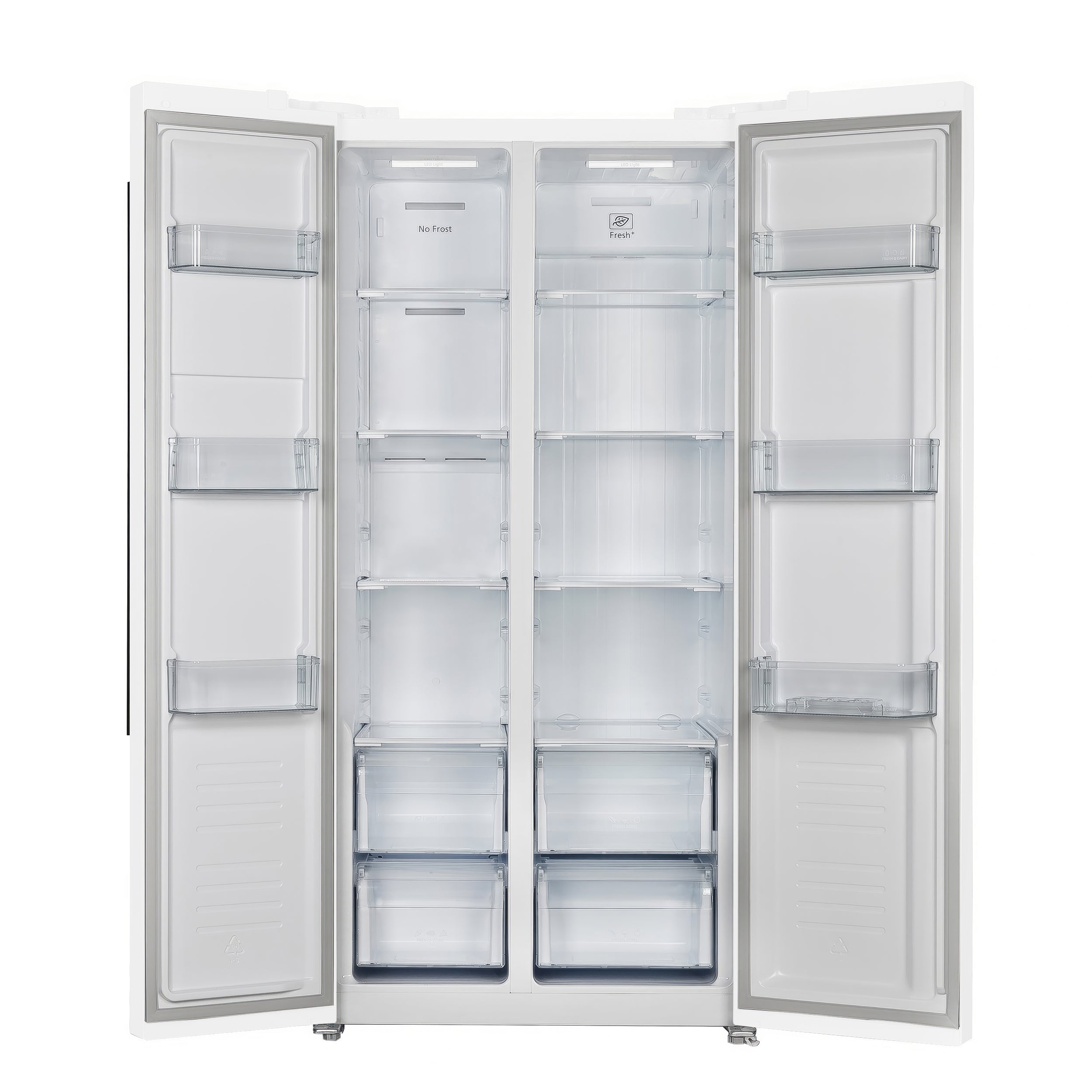 Forno Espresso 33" 15.6 cu. ft. Refrigerator in White with Antique Bra ...