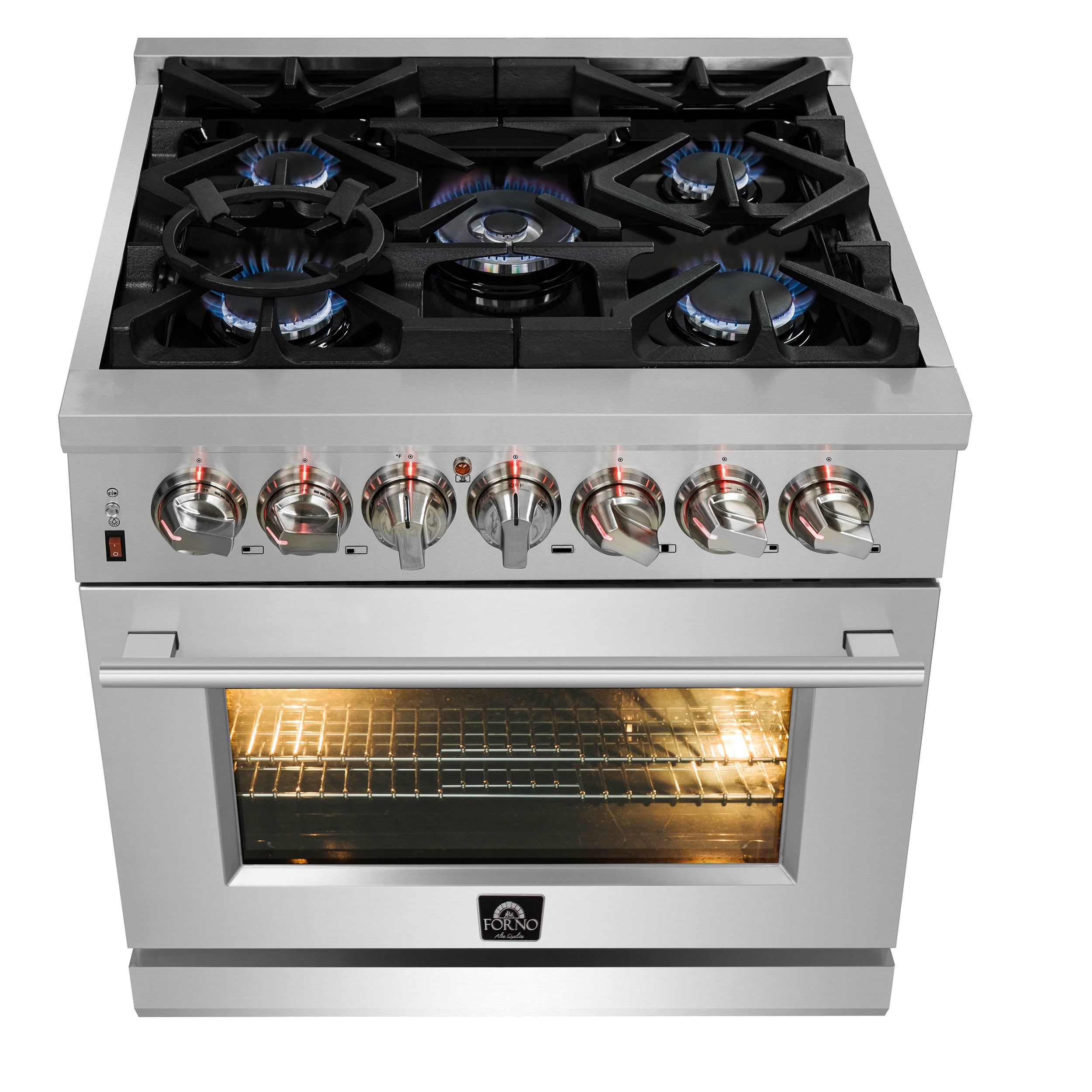 Forno 30″ Freestanding Dual Fuel Range with 5 Burners, FFSGS6125-30 ...
