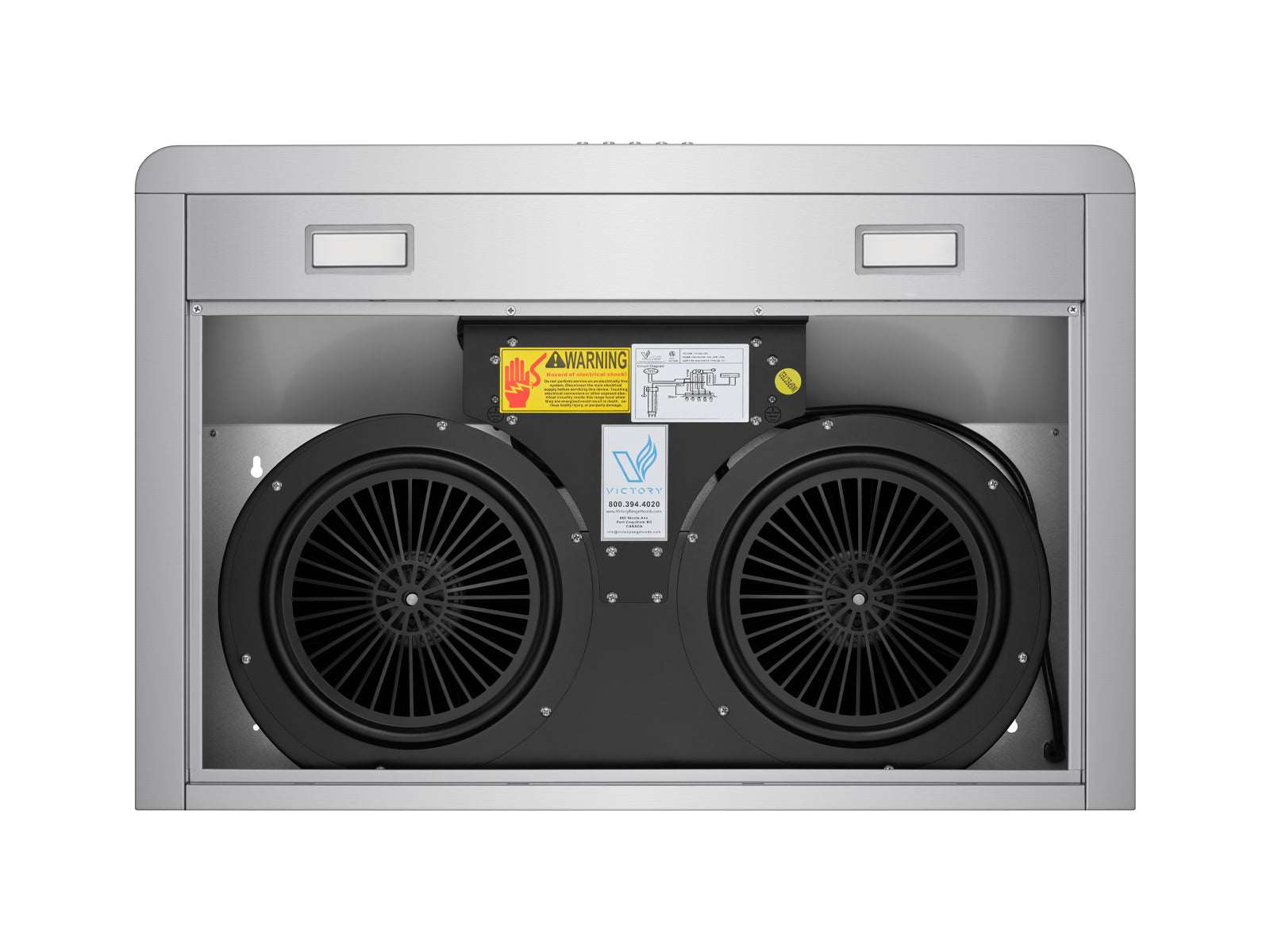 30 Inch 600 CFM Under Cabinet Range Hood with Push Button Controls - V