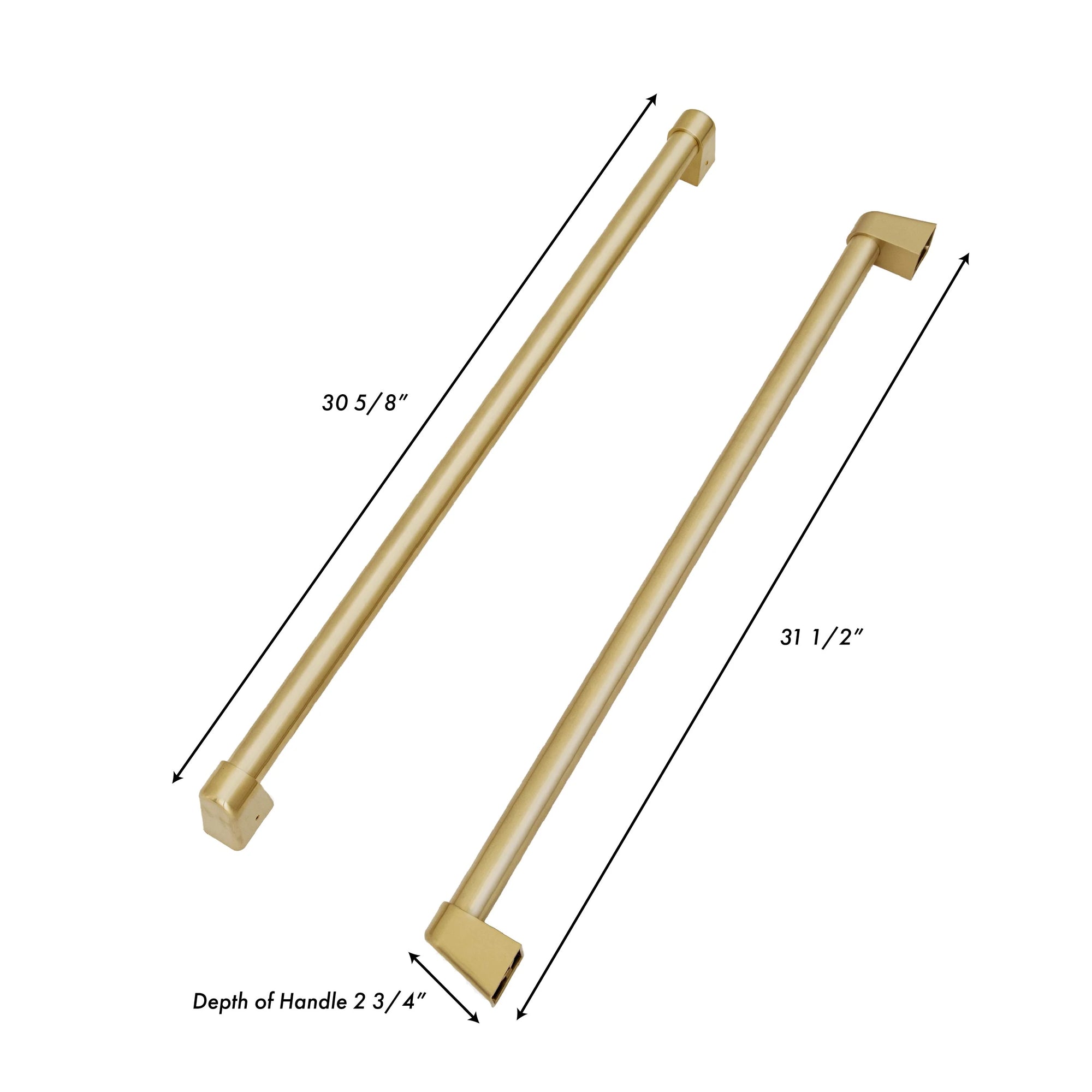 ZLINE Autograph Edition Champagne Bronze Handles for 36" Freestanding – Premium Home Source