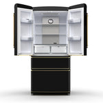 FORNO Espresso Luigi 33" 18 cu. ft. French Door Refrigerator in Black