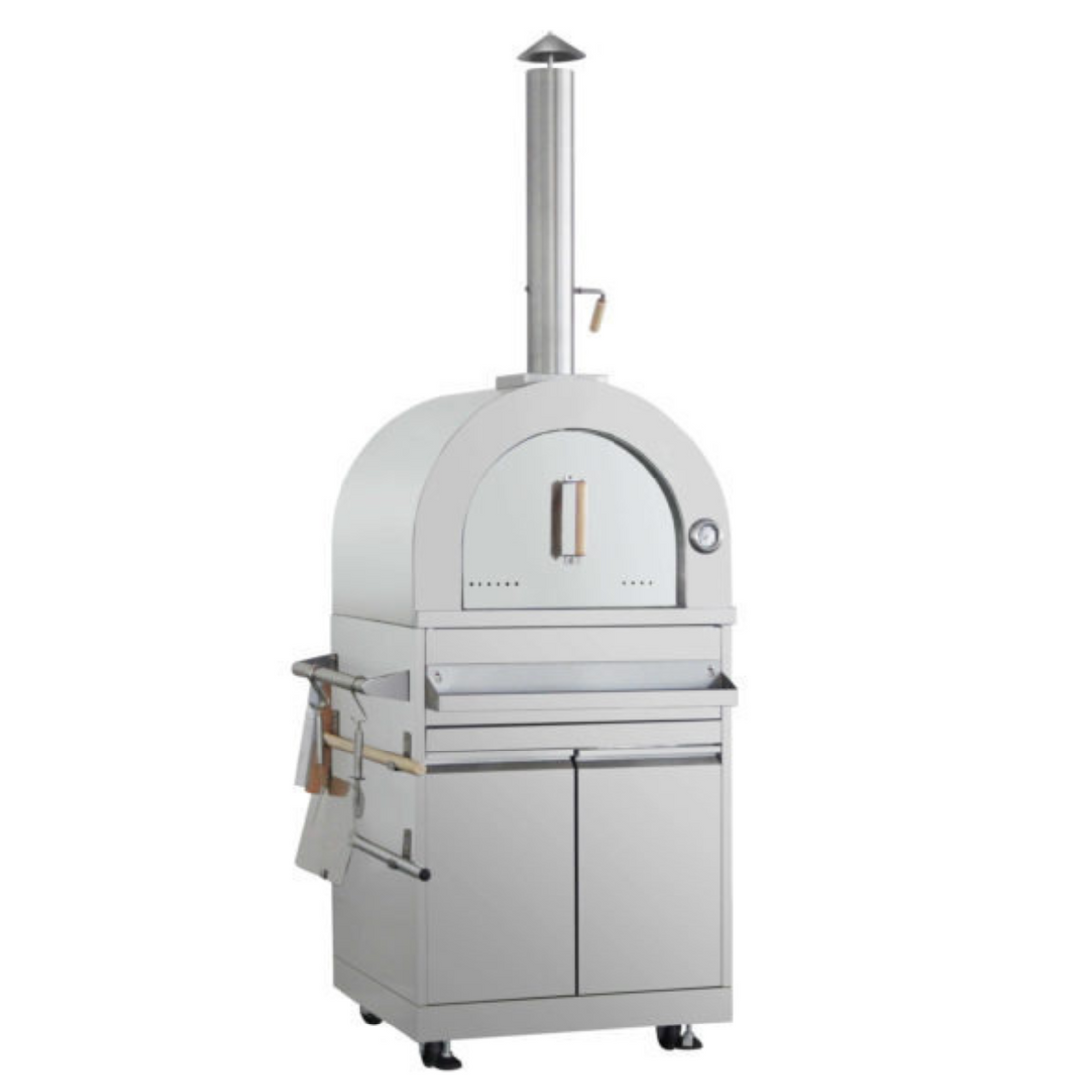 THOR Outdoor Kitchen Package with Propane Gas Grill and Refrigerator,