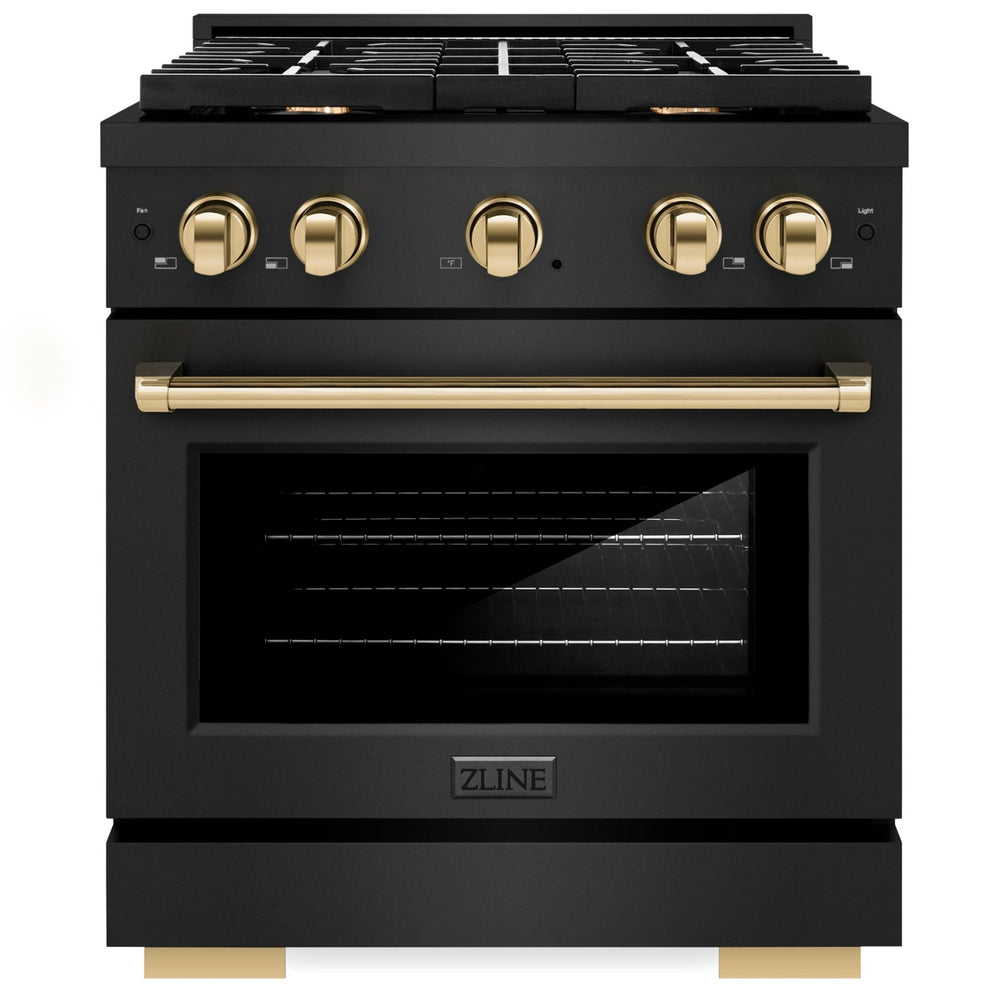 ZLINE Autograph 30" 4.2 cu. ft. Paramount Gas Range with Convection Ga