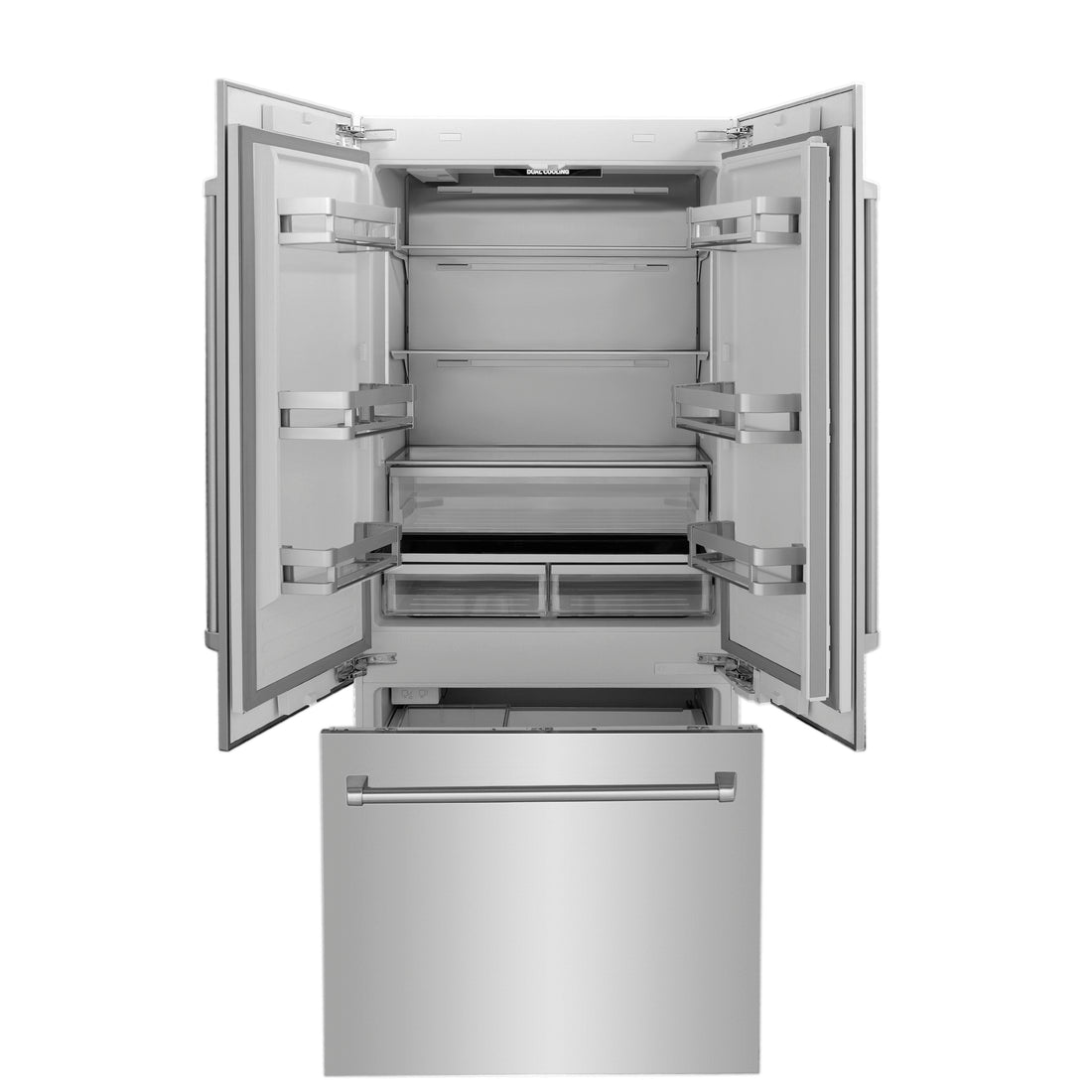 ZLINE 36 In. Panel Ready Built-In Refrigerator | Water Dispenser & Ice ...