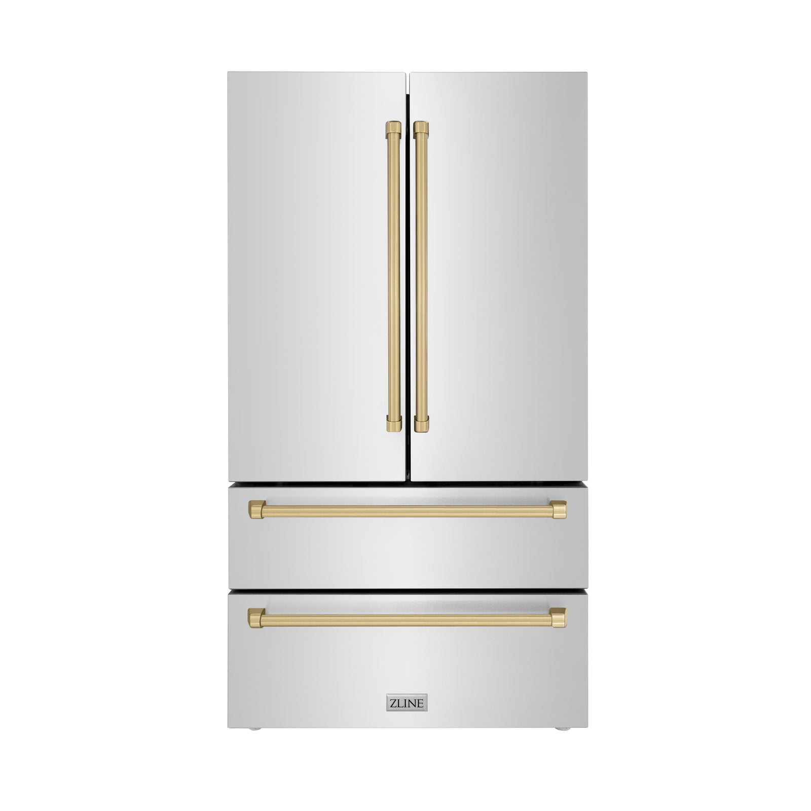 ZLINE Stainless Steel Refrigerator with Bronze Accents | Built In ...