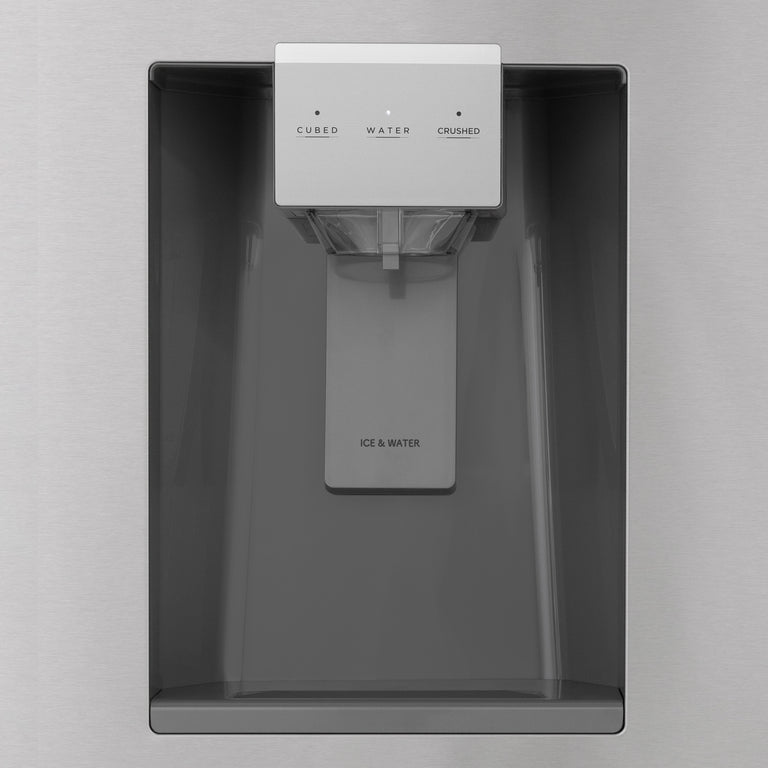 ZLINE 36 In. Autograph Refrigerator with Water and Ice Dispenser in Fi ...