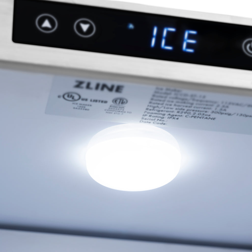 ZLINE Autograph 15" Touchstone Gourmet Ice Maker with Drain Pump and P