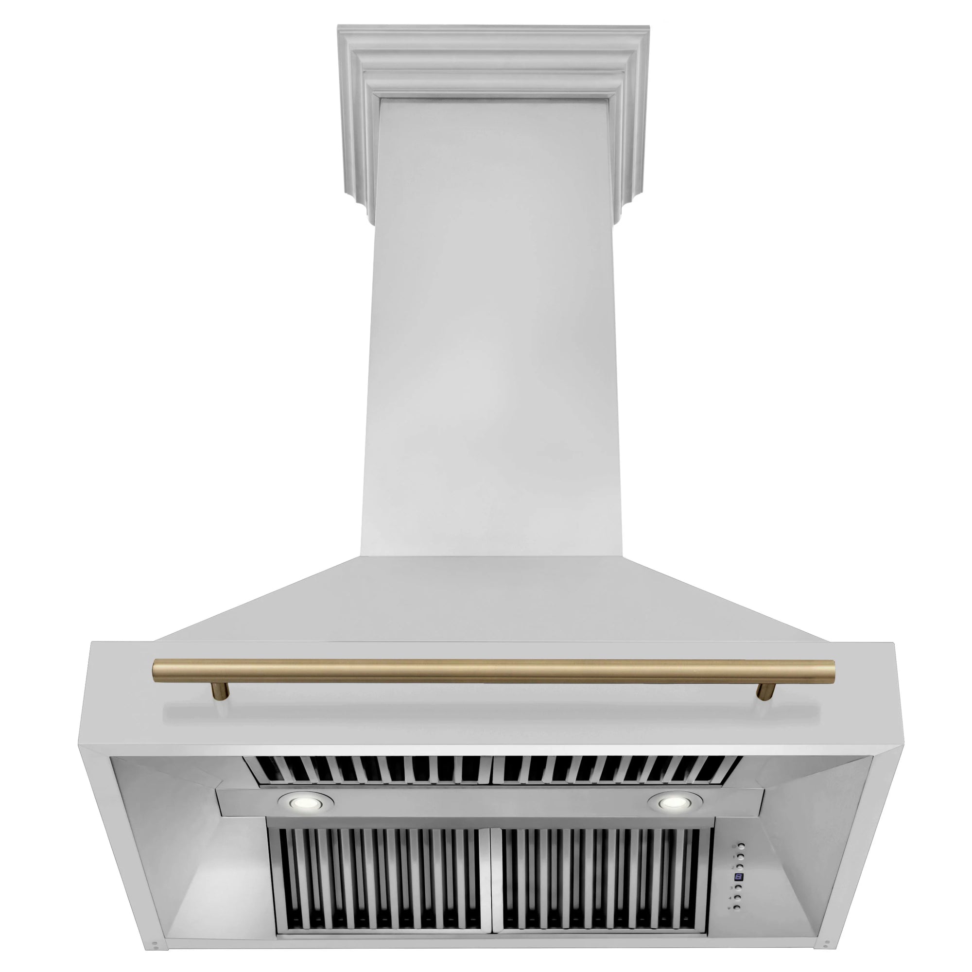 ZLINE 36 Inch Autograph Edition Stainless Steel Range Hood with Champa ...