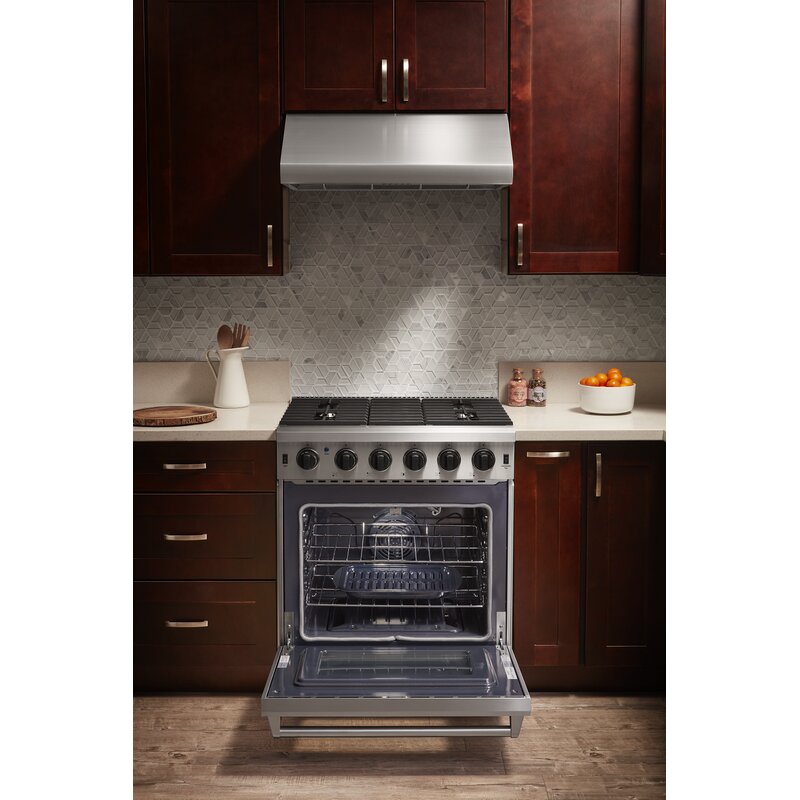 Thor Kitchen 30 in. 4.55 cu. ft. Professional Propane Gas Range in Sta ...