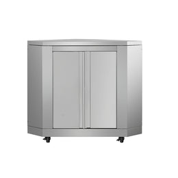 THOR Kitchen Outdoor Kitchen Corner Cabinet Module in Stainless Steel,