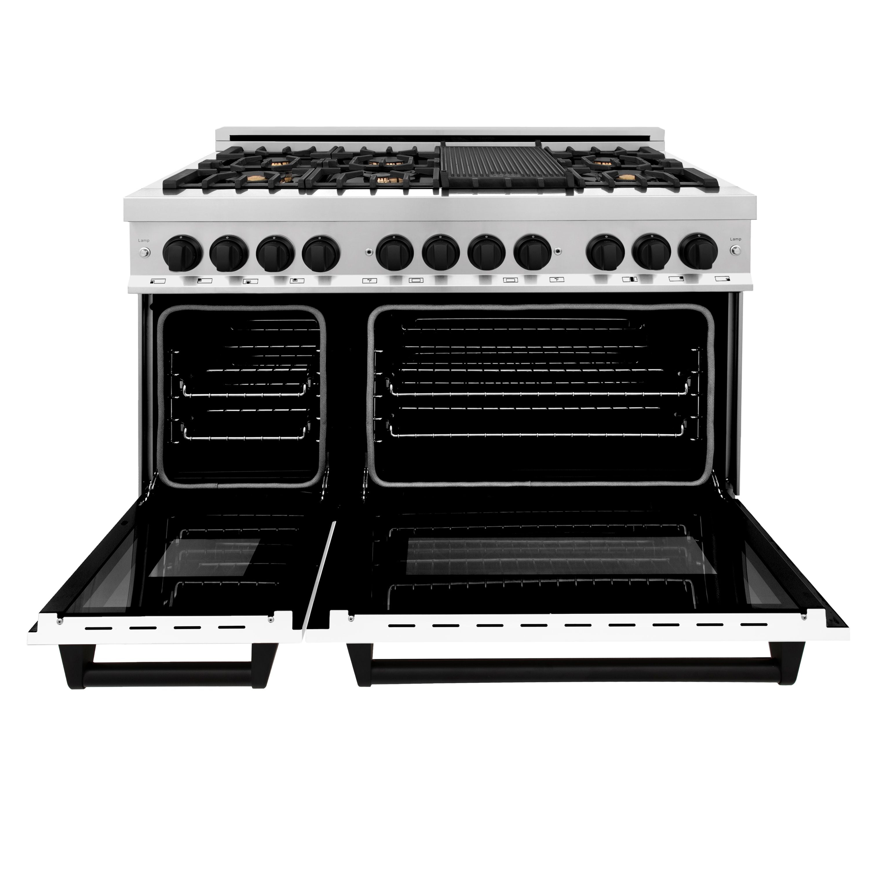 ZLINE Autograph Edition 48 in. 6.0 cu. ft. with Gas Stove and Electric ...