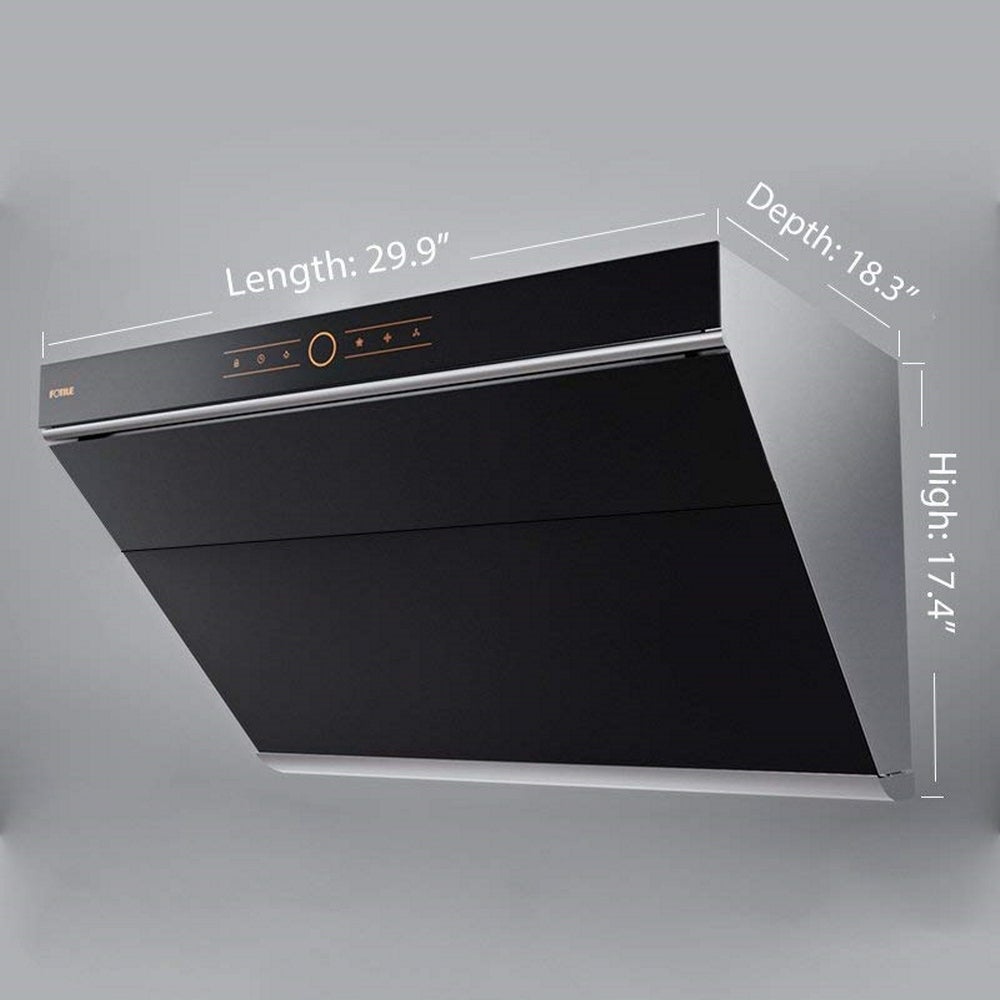 Fotile Slant Vent Series 30 in. 850 CFM Range Hood with Touchscreen in