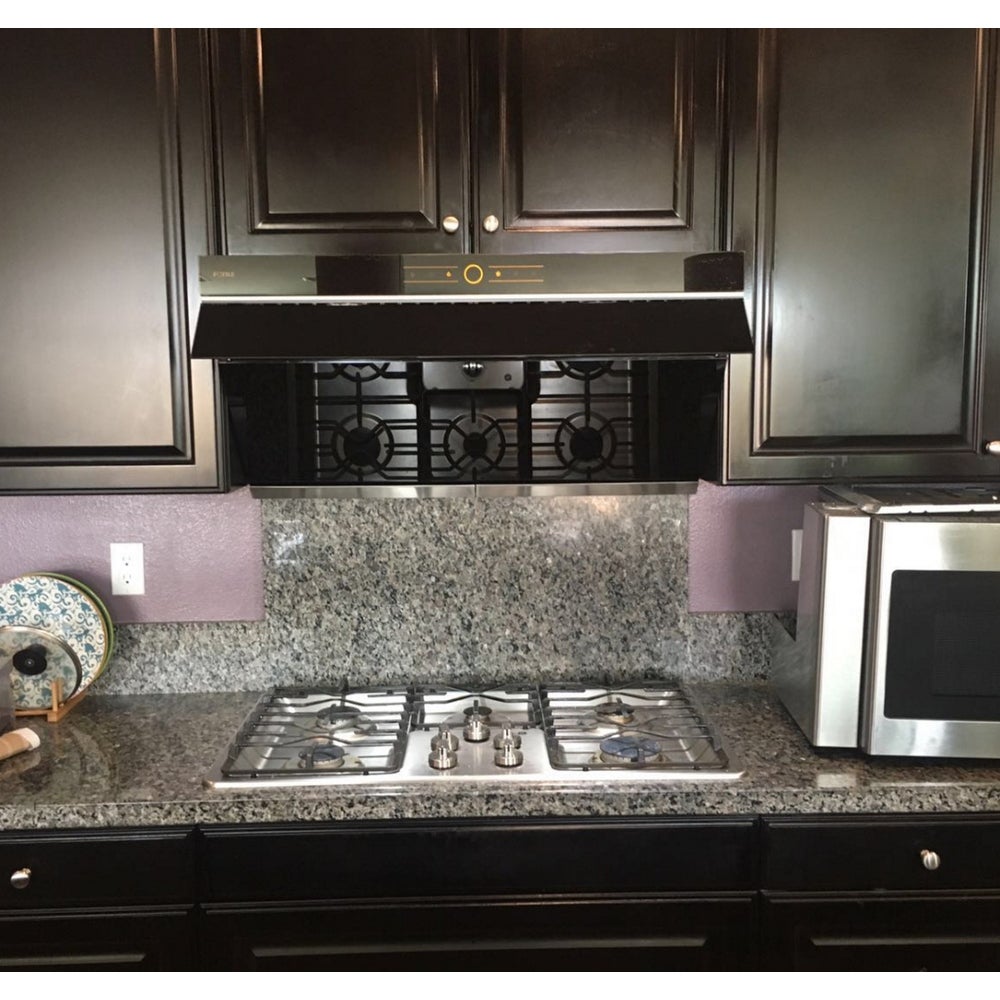 Fotile Slant Vent Series 30 in. 850 CFM Range Hood with Touchscreen in