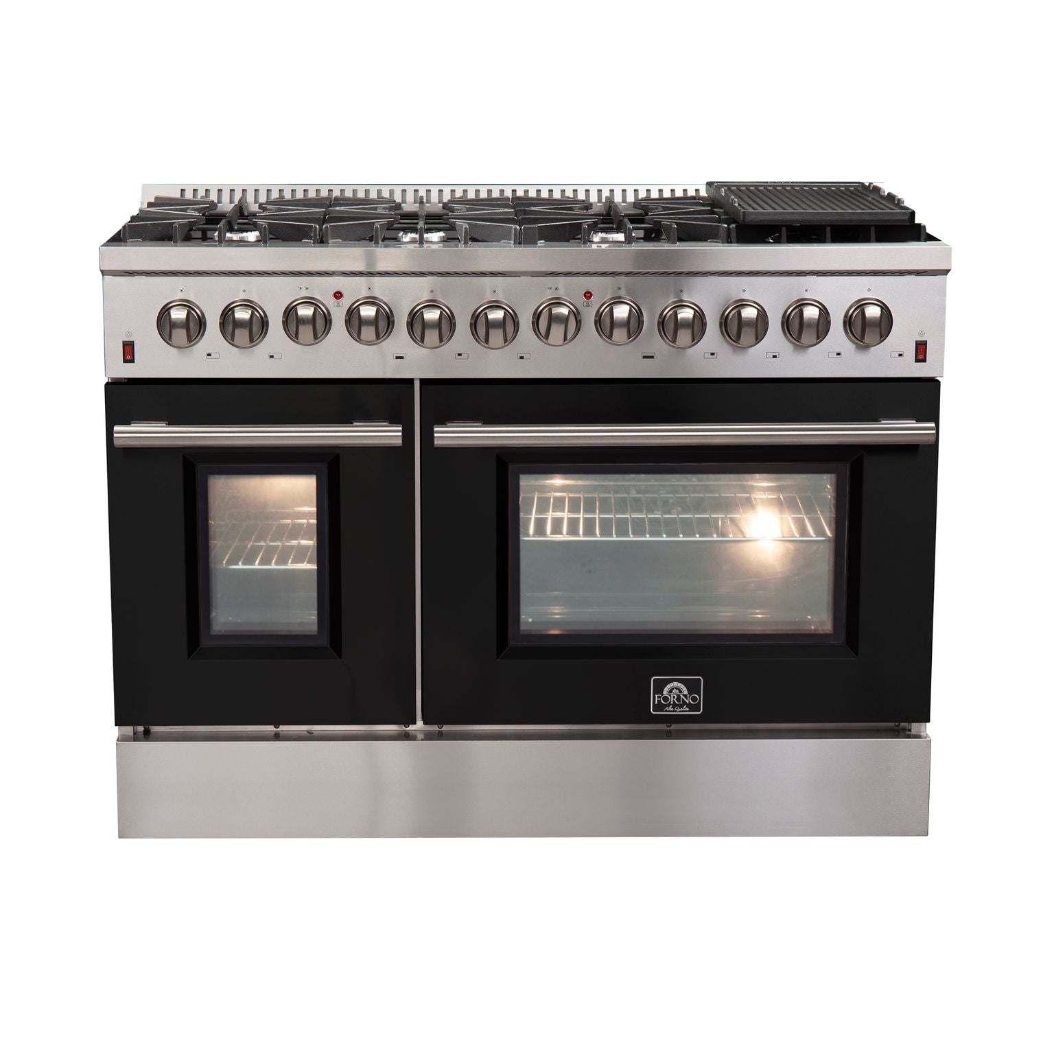 FORNO Galiano 48" 6.58 cu. ft. Dual Fuel Range with 8 Italian Burners