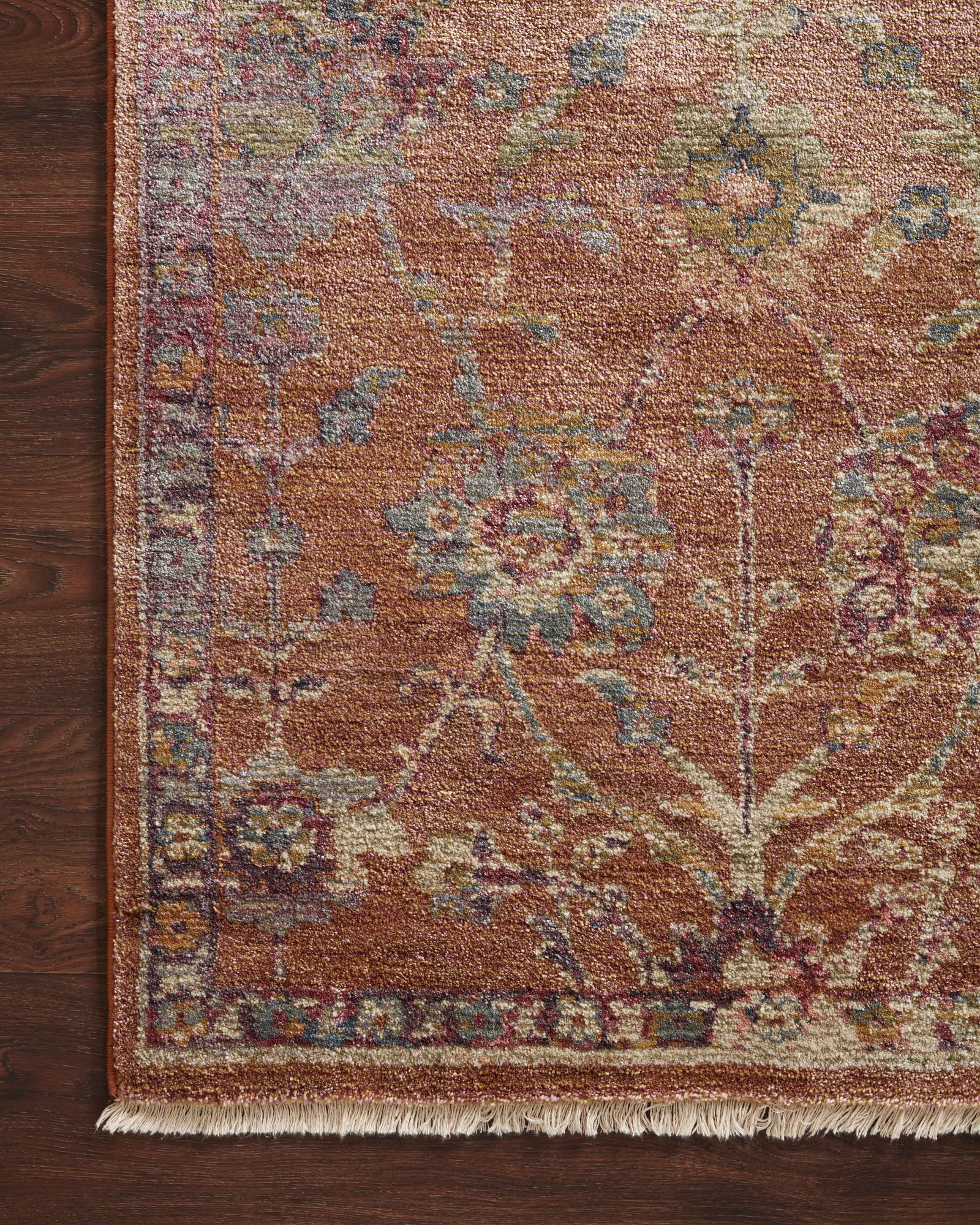 Loloi Rugs Giada Collection Rug in Terracotta, Multi - 9'0" x 12'0 ...