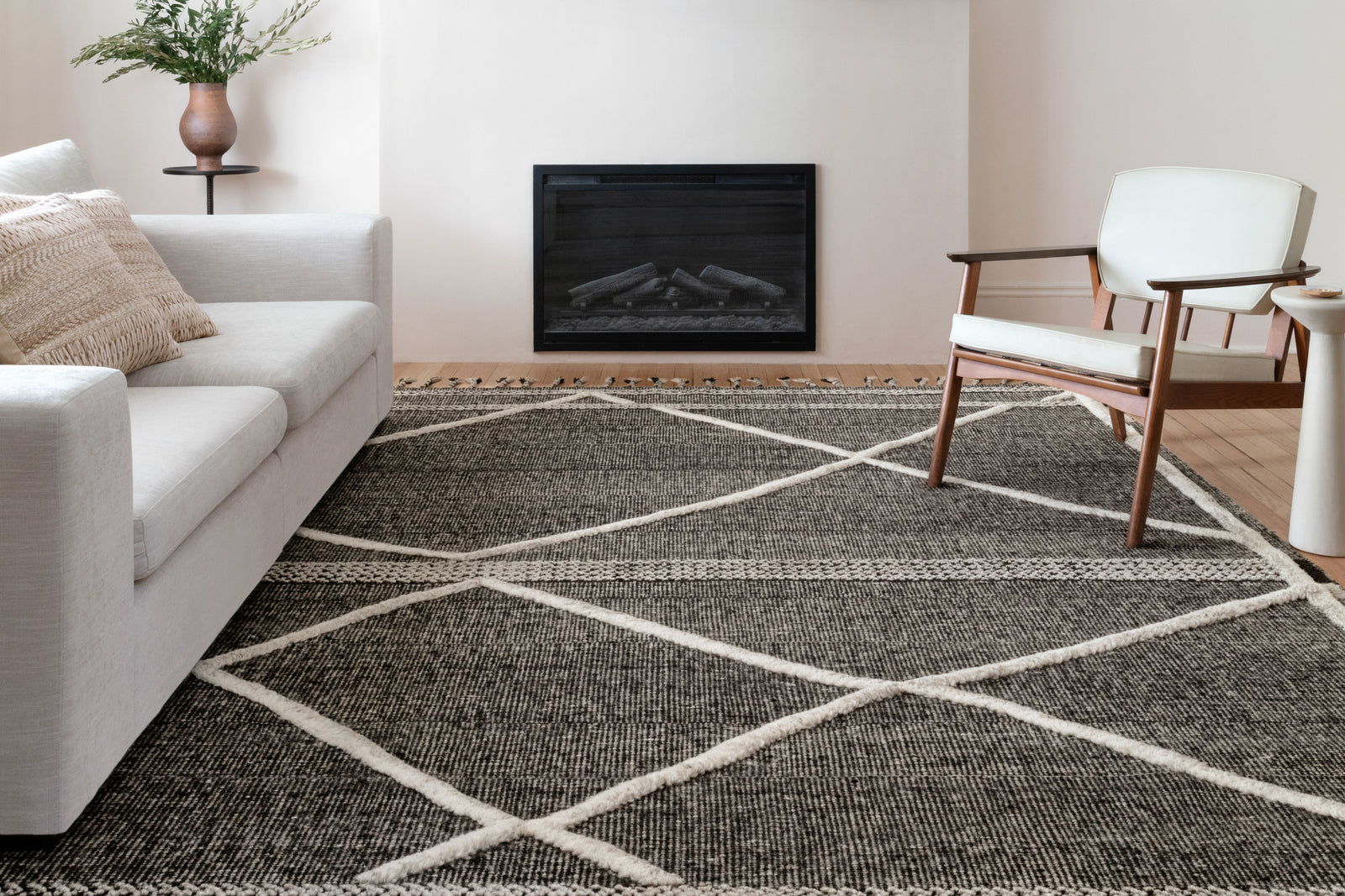 Loloi Rugs Iman Collection Rug in Beige, Charcoal - 8'6" x 11'6 ...
