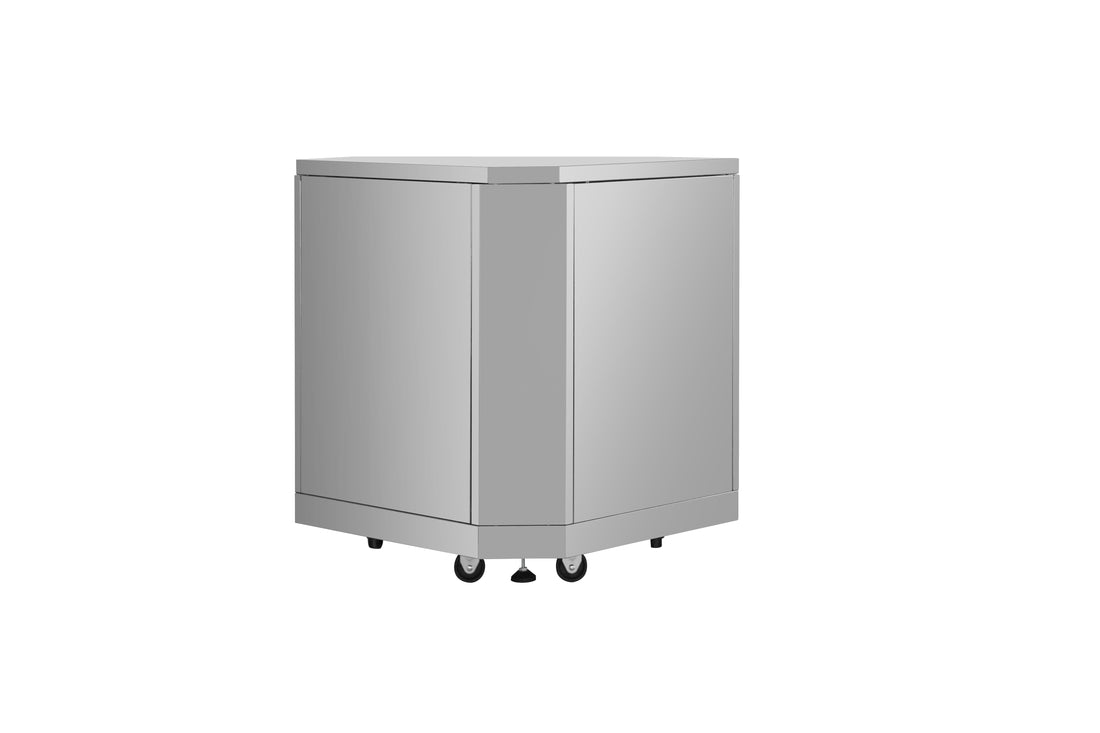 THOR Kitchen Outdoor Kitchen Corner Cabinet Module in Stainless Steel,