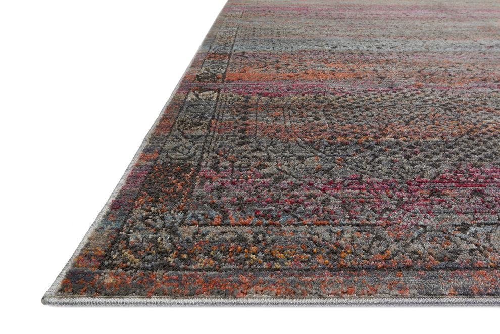 Loloi Rugs Javari Collection Rug in Charcoal, Sunset - 12'0" x 15'0"
