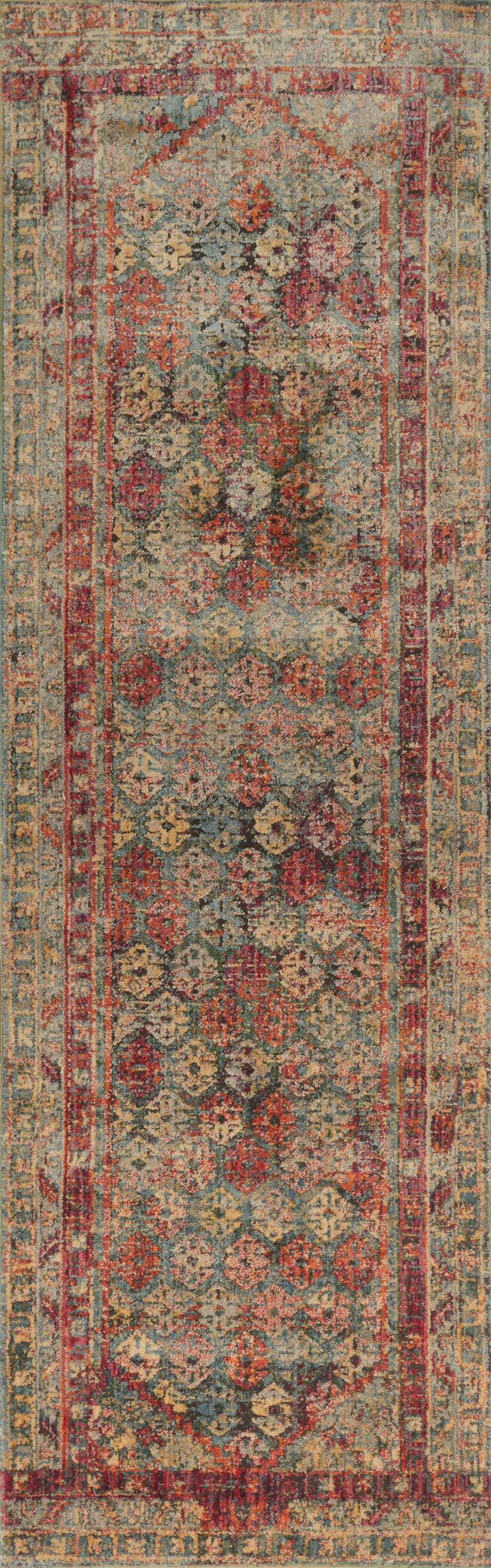 Loloi Rugs Javari Collection Rug in Slate, Berry - 9'6" x 12'6 ...