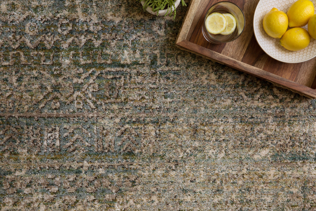 Loloi Rugs Javari Collection Rug in Ivory, Sea - 12'0" x 15'0"