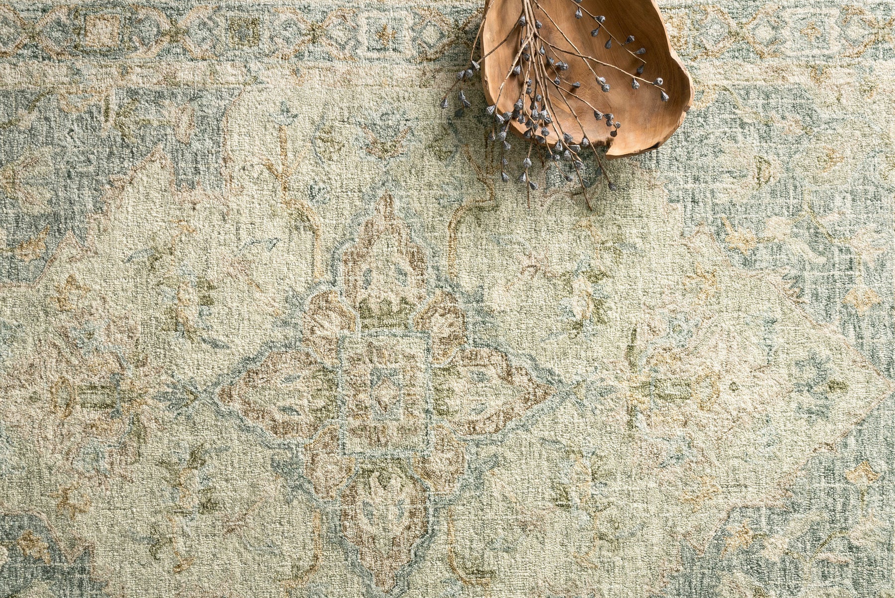 Loloi Rugs Julian Collection Rug in Seafoam Green, Spa - 9'3" x 13 ...
