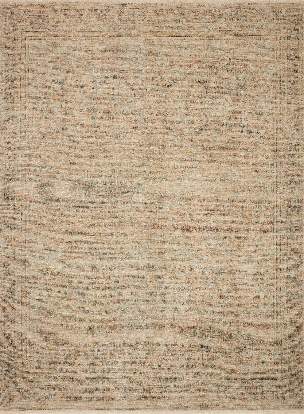 Loloi Rugs Priya Collection Rug in Olive, Graphite - 9'3" x 13'