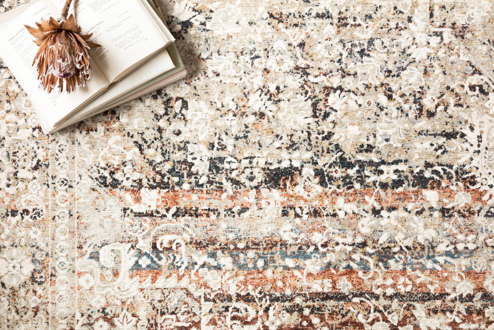 Loloi Rugs Theia Collection Rug in Taupe, Brick - 9'5" x 12'10 ...