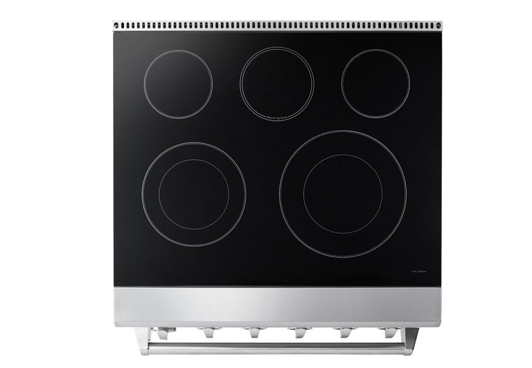 Electric Stove Top View