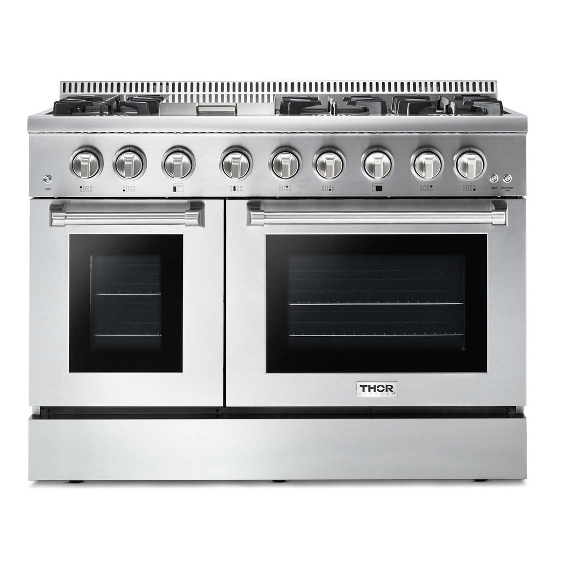 THOR Kitchen 48 in. Natural Gas Burner, Electric Oven 6.7 cu. ft. Rang