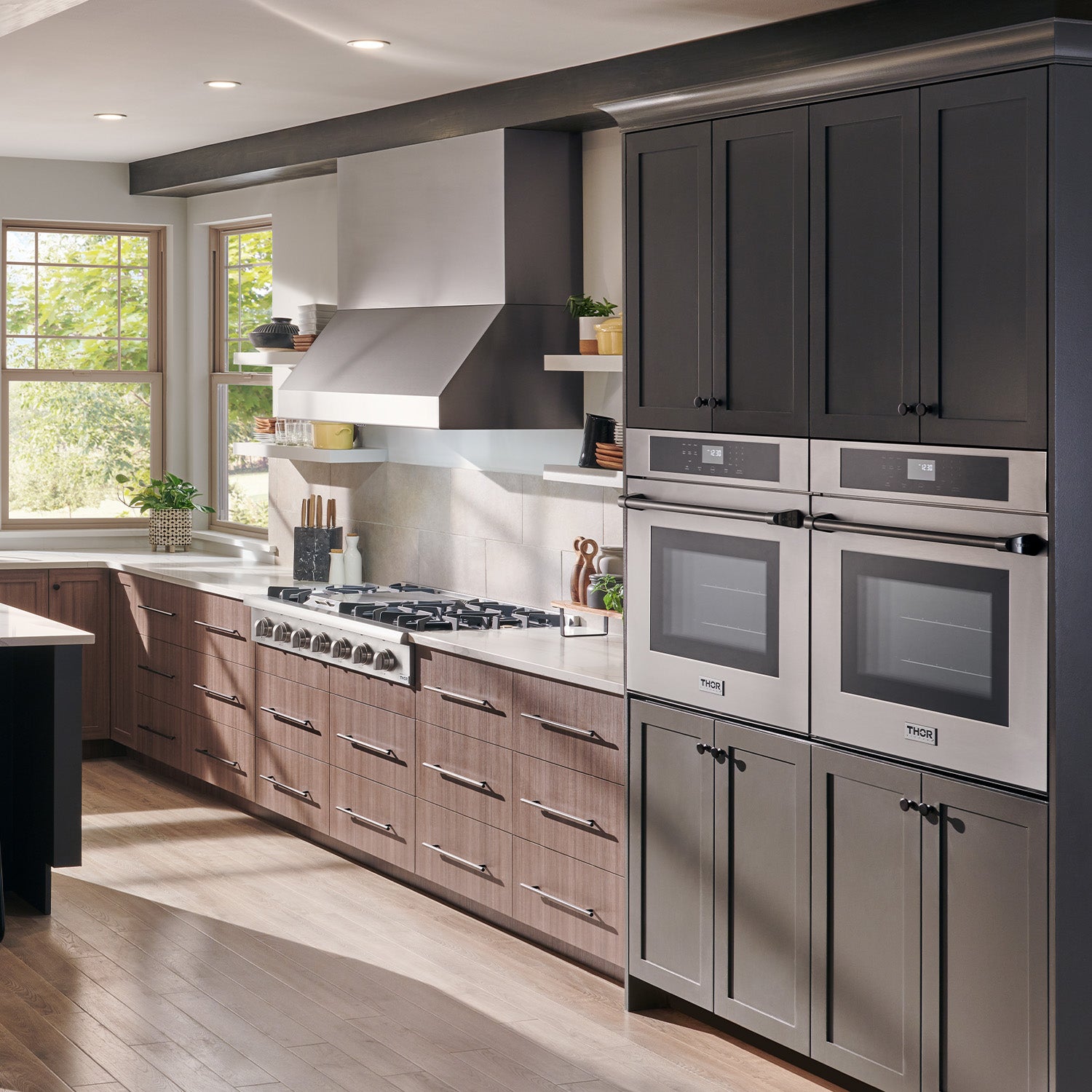 Thor Kitchen 48 in. Propane Gas Rangetop in Stainless Steel, HRT4806UL ...