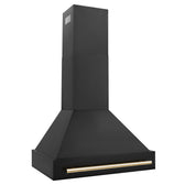 ZLINE 30 in. Autograph Edition in Black Stainless Steel Range Hood wit