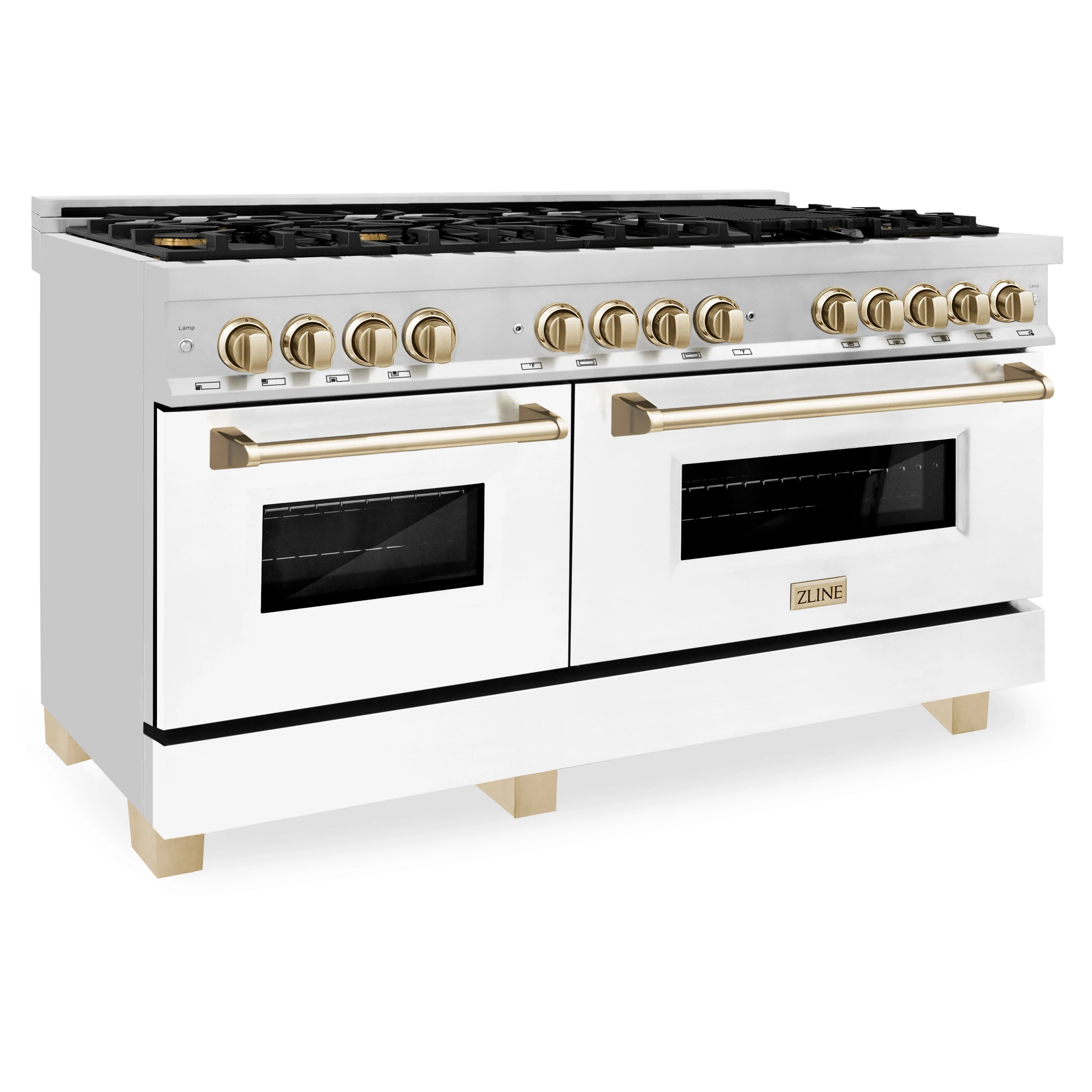 ZLINE 60 Inch Autograph Edition Dual Fuel Range in Stainless Steel wit ...