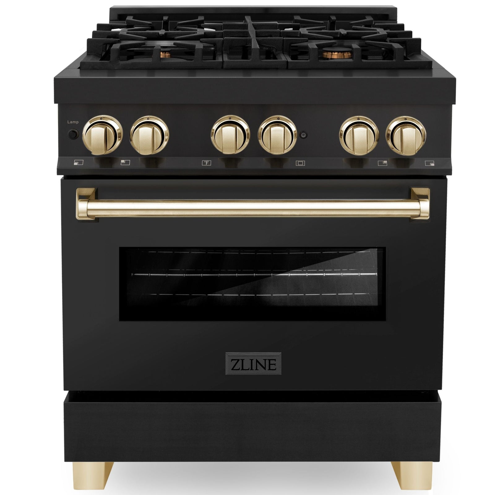 ZLINE Autograph Edition 30 In. 4.0 cu. ft. with Gas Stove and Electric ...