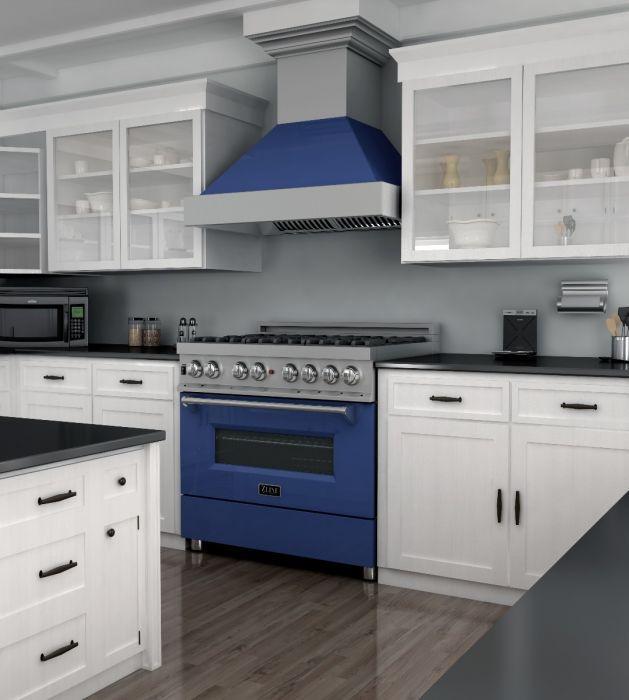 ZLINE 36 in. Professional Gas Burner/Electric Oven in DuraSnow® Stainl ...