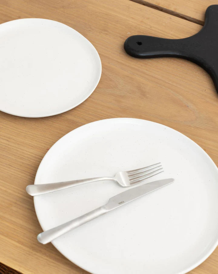 Fable Base Dinnerware Set in Speckled White – Premium Home Source