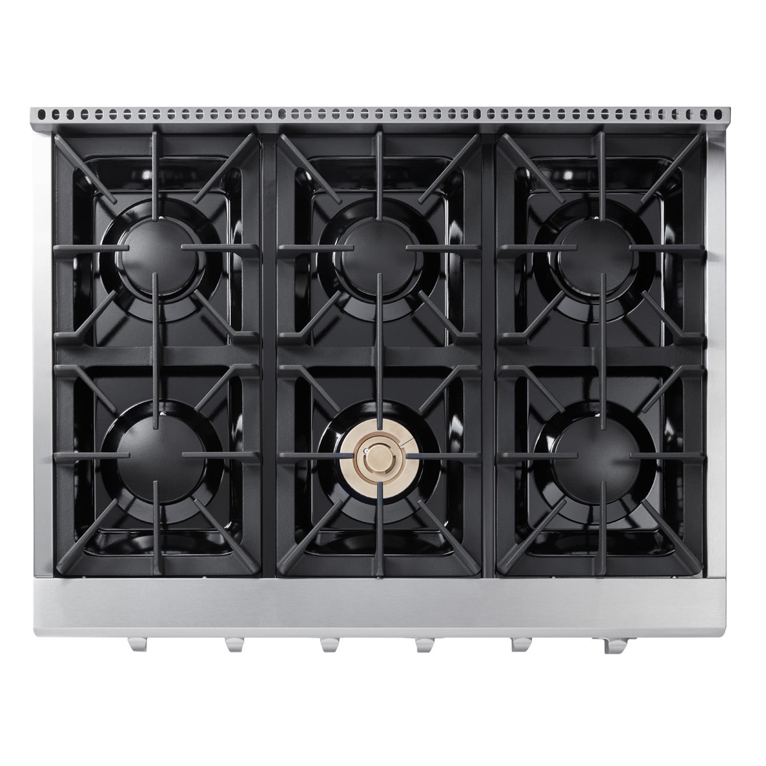 Thor Kitchen 36 in. Gas Rangetop in Stainless Steel with 6 Burners, HR ...