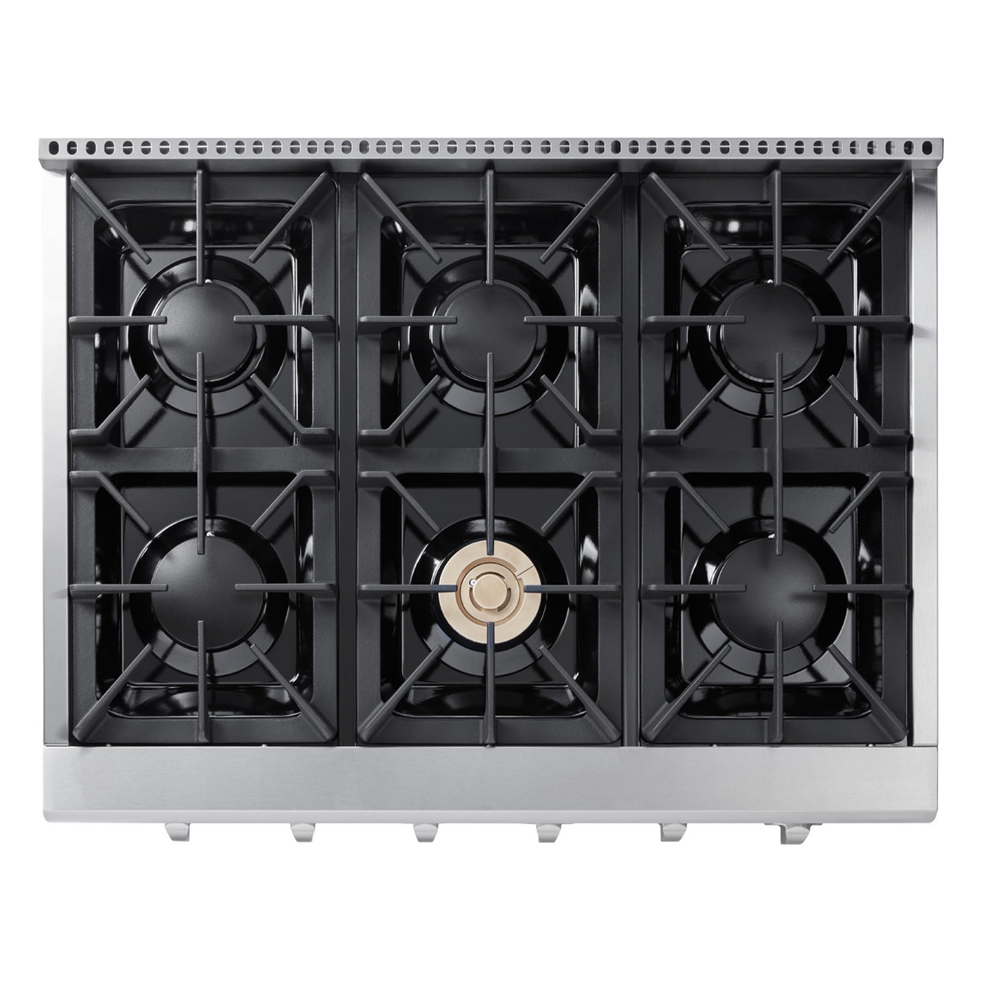 Thor Kitchen 36 in. Gas Rangetop in Stainless Steel with 6 Burners, HR ...