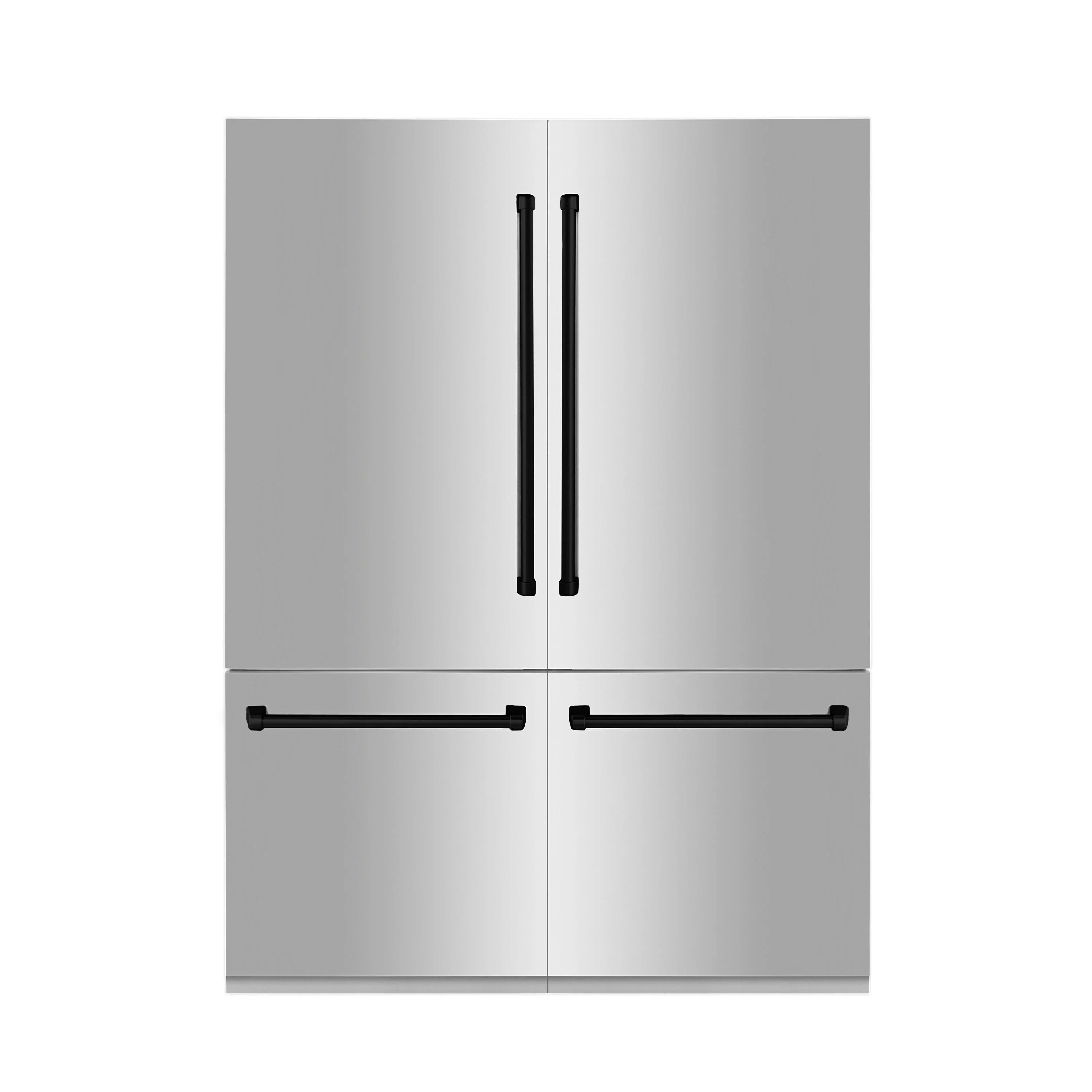 ZLINE 60 In. Built-In Refrigerator with Black Accents | Water Dispenser ...