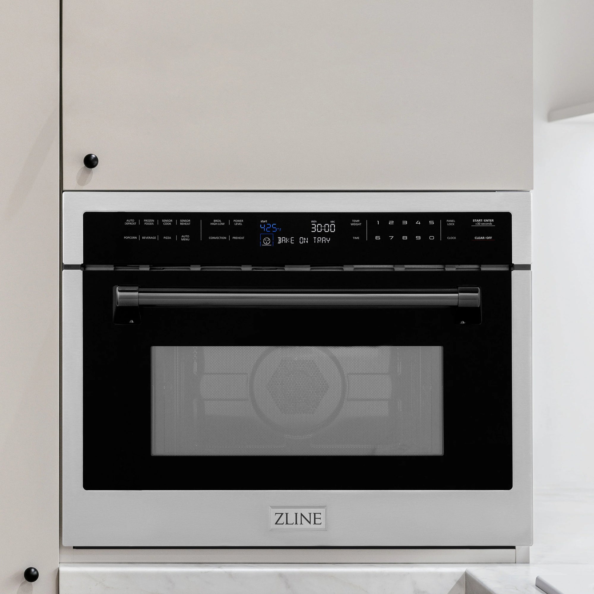ZLINE Autograph 24" Built-in Convection Microwave Oven in Stainless St ...