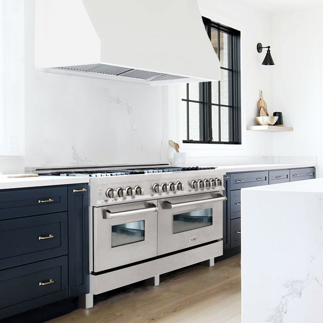 ZLINE 60" 7.4 cu. ft. Legacy Dual Fuel Range with 9 Burner Gas Cooktop