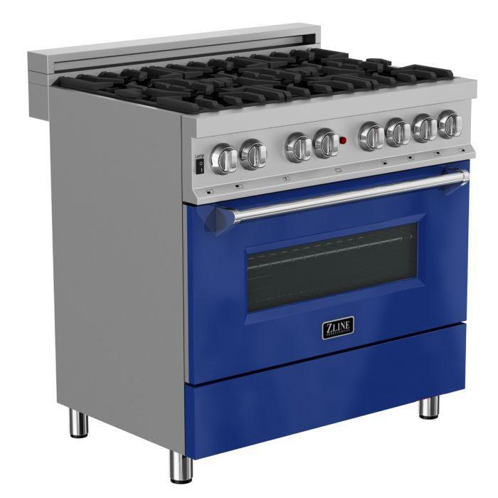 ZLINE 36 in. Professional Gas Burner/Electric Oven in DuraSnow® Stainl ...